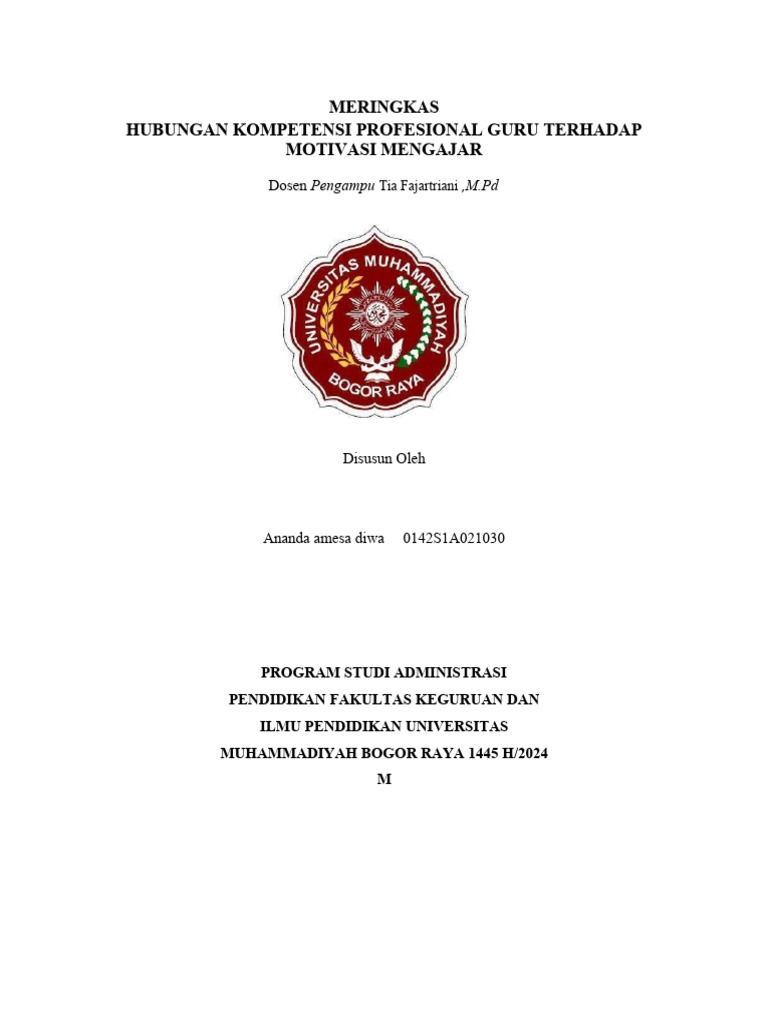 MERINGKAS Ananda Amesa | PDF