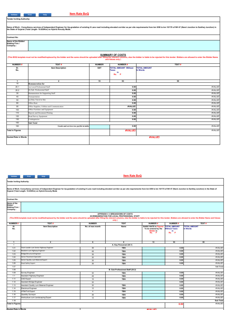Boq 841864 | PDF | Road | Graphics Processing Unit