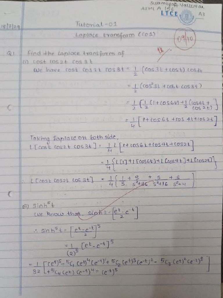 Maths Tutorial 1 | PDF