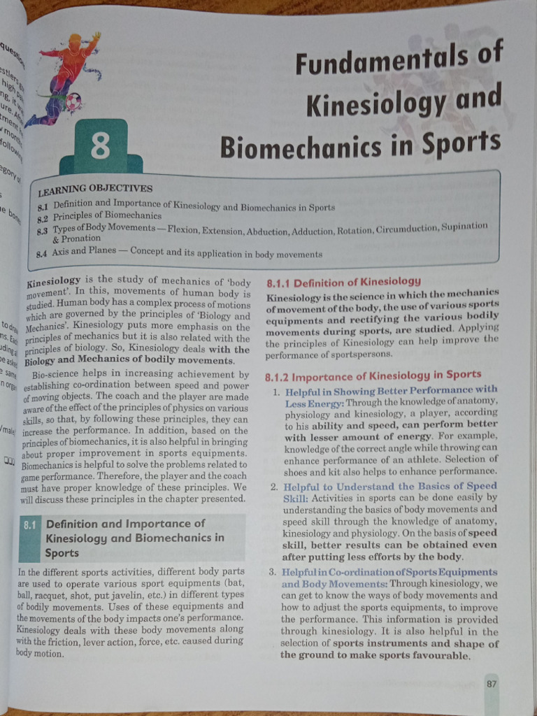 fundamentals of kinesiology and biomechanics in sports | PDF