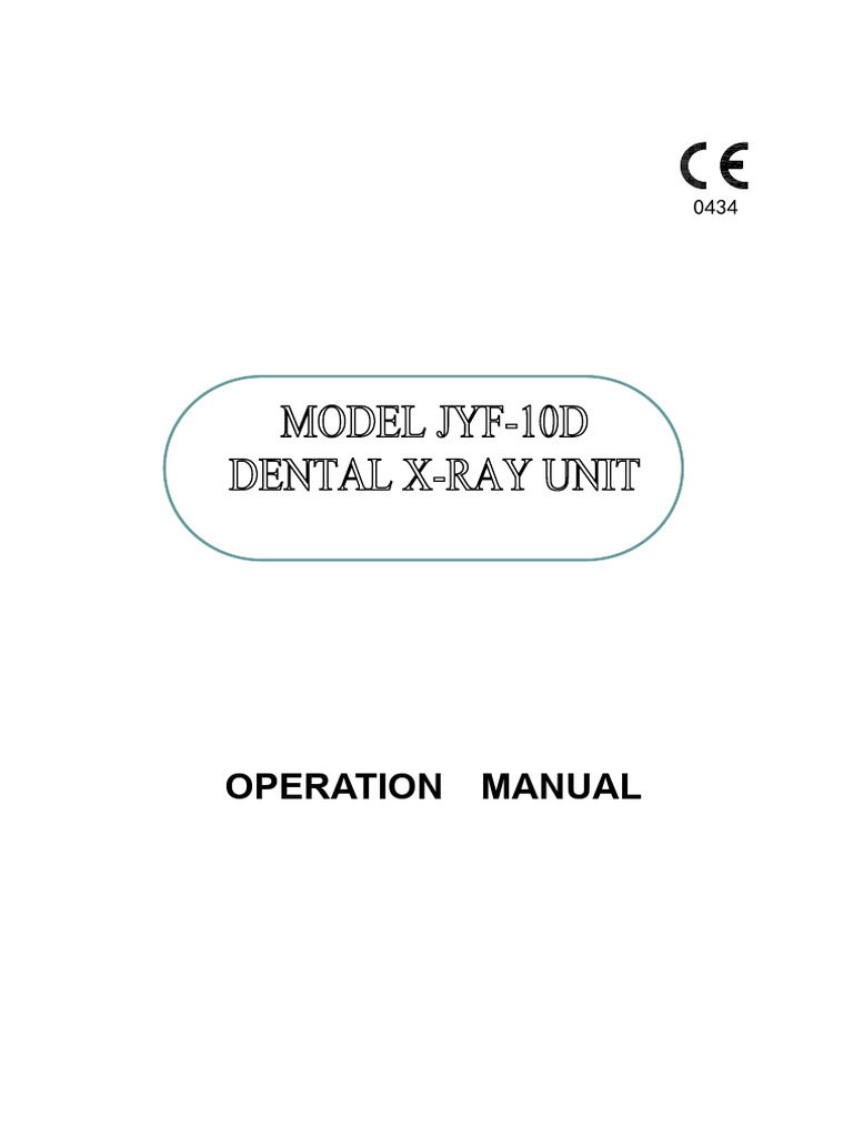 X Ray Machine JYF 10D (NEW) USER MANUAL | PDF | X Ray | Power Supply