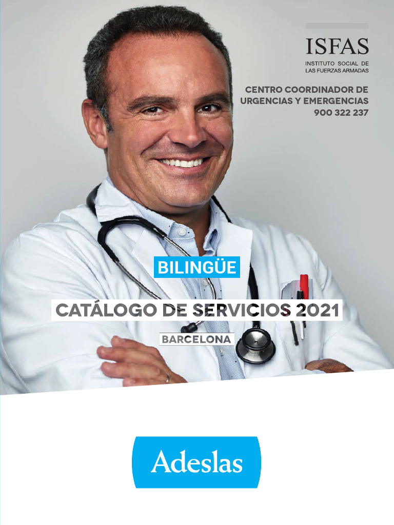 Cuadro Médico Adeslas ISFAS Barcelona | PDF | Especialidades Medicas ...
