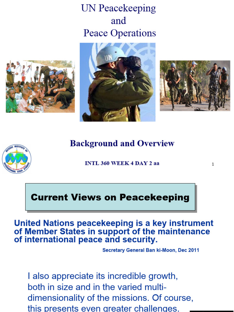 UN Peacekeeping Operations Overview | PDF | Peacekeeping | United Nations