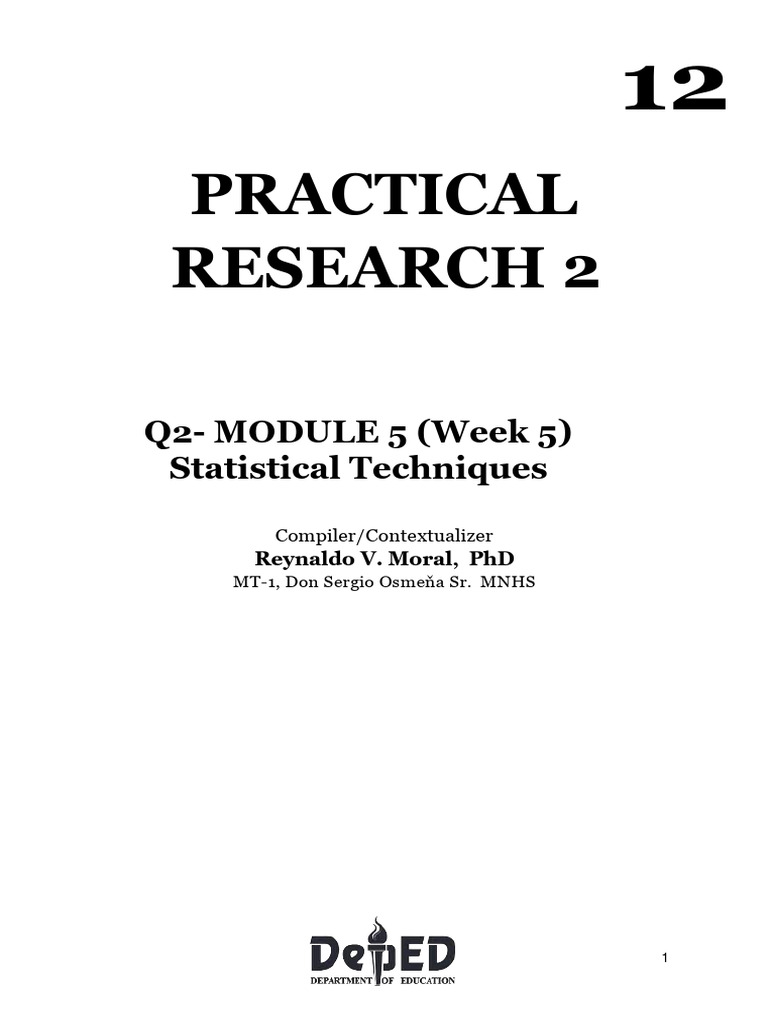 5 - q2 Practical Research | PDF | Statistics | Variance