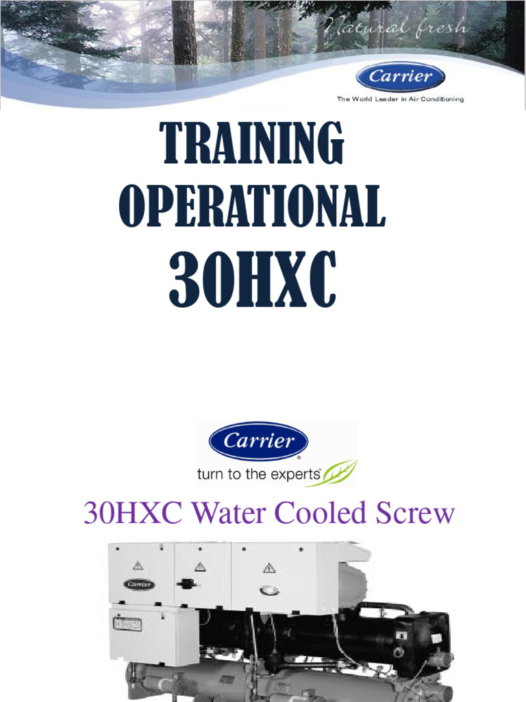 Manual Operasional Chiller Carrier 30HXC | PDF