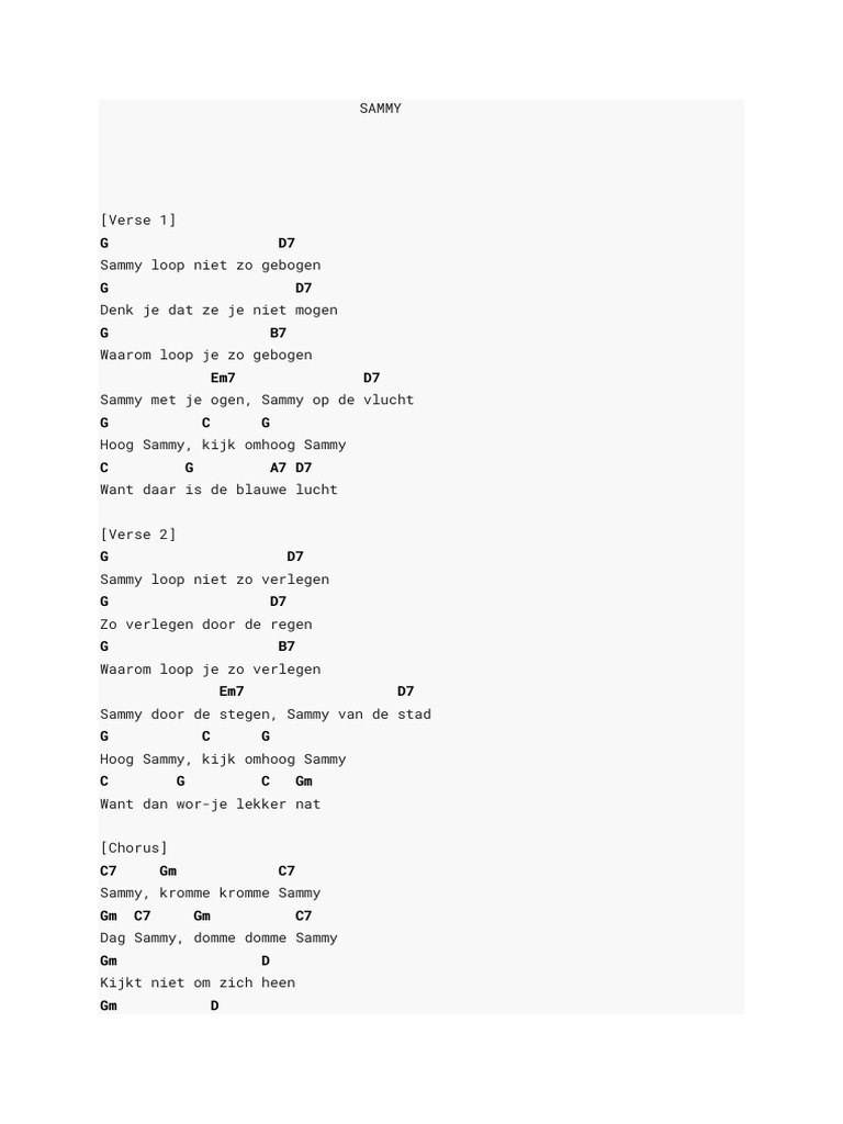 SAMMY | PDF