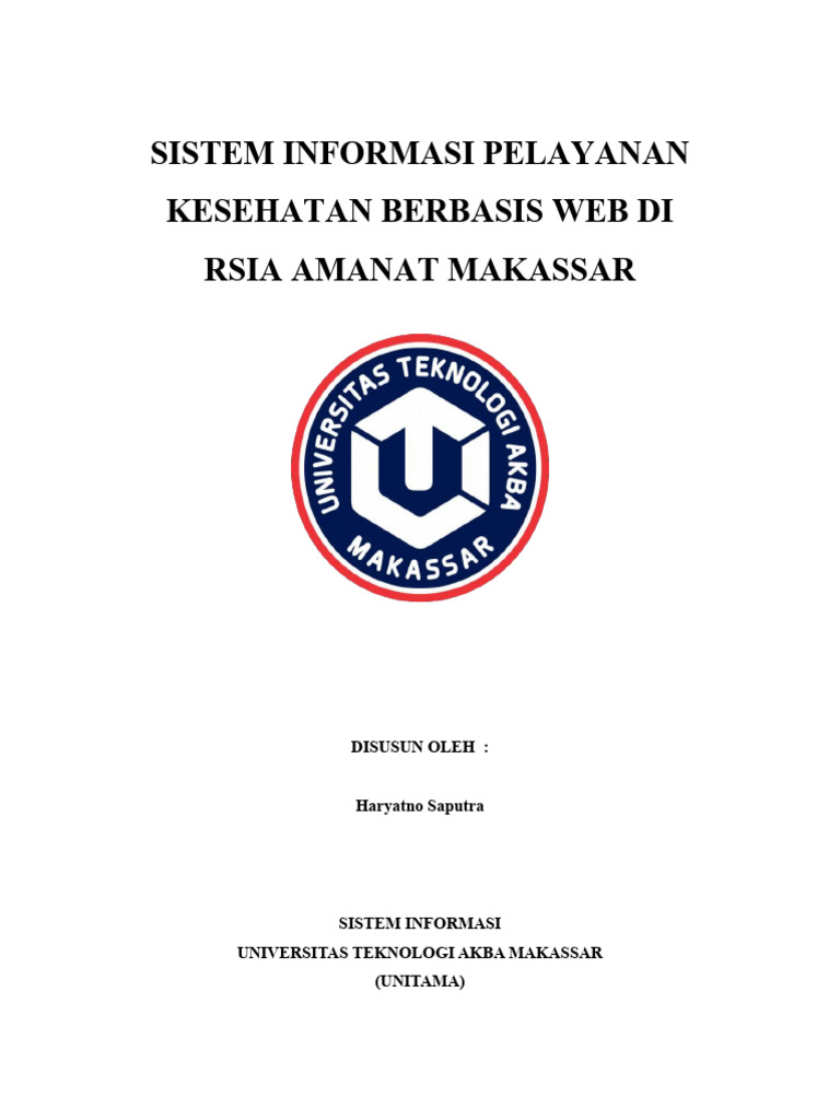 Sistem Informasi Kesehatan RSIA Amanat | PDF