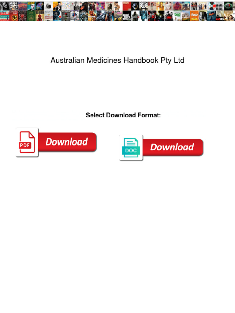 Australian Medicines Handbook Pty LTD | PDF | Chemistry | Dose ...