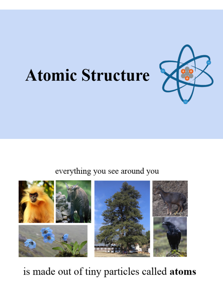 Atomic Structure | PDF | Electron | Atoms
