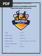 KCSE Sports Club Project | PDF | Feasibility Study | Cost