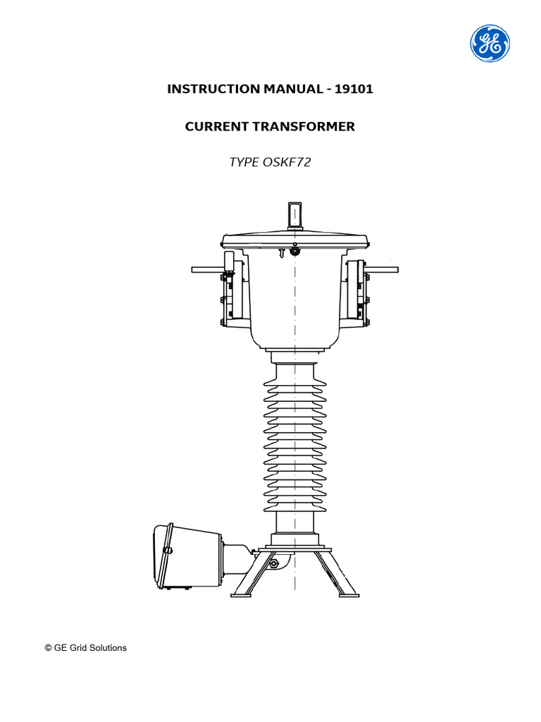 OSKF72 Current Transformer Manual | PDF | Transformer | Insulator (Electricity)