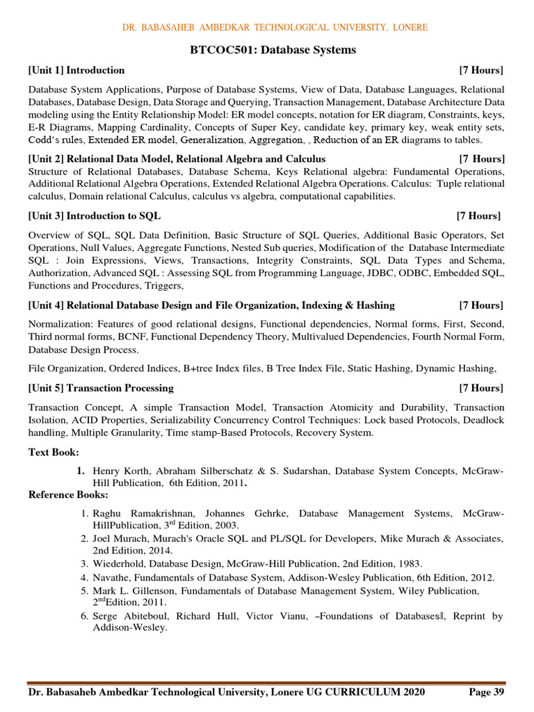 5 Sem CSE (Pran Tehare) | PDF | Relational Database | Databases