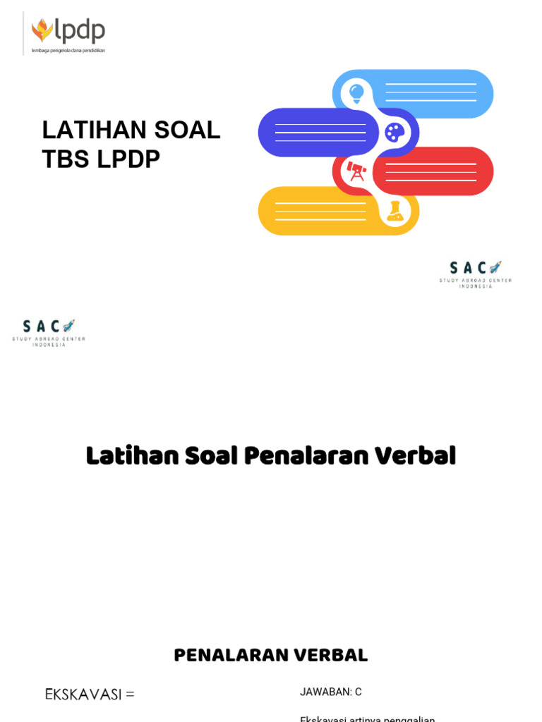 Latihan Soal TBS LPDP - SAC | PDF