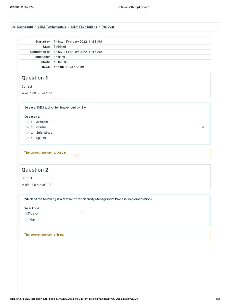 Quiz All in One | PDF | Ip Address | Computer Network
