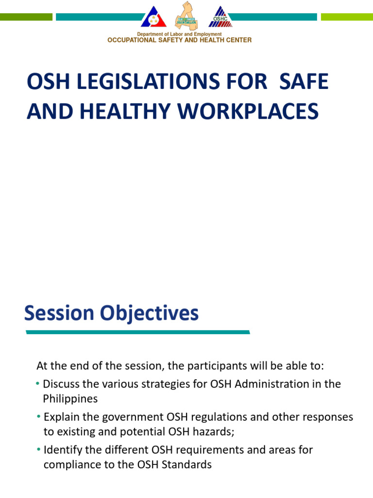 Module-2b Salient Features of OSH Leg BOSH For SO1 | PDF | Occupational Safety And Health ...