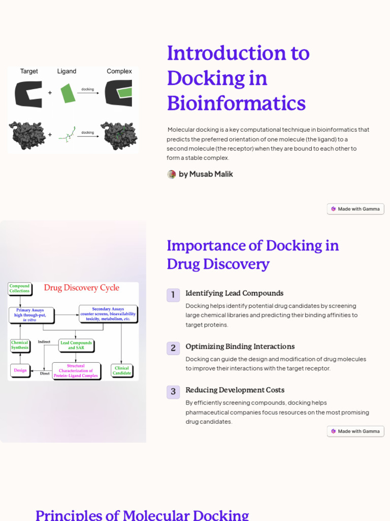 Molecular Docking for Drug Discovery | PDF | Docking (Molecular ...