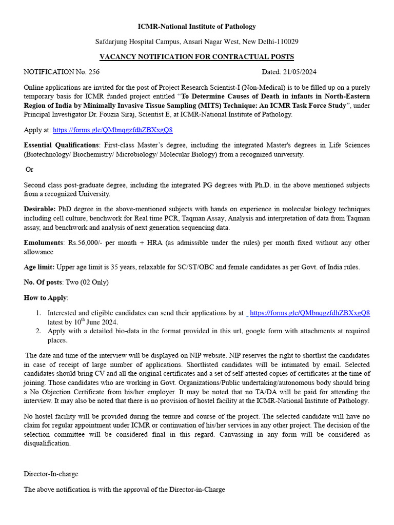 MITS_Notification_Final | PDF | Doctor Of Philosophy | Pathology