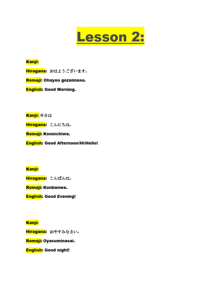 Lesson 2 | PDF
