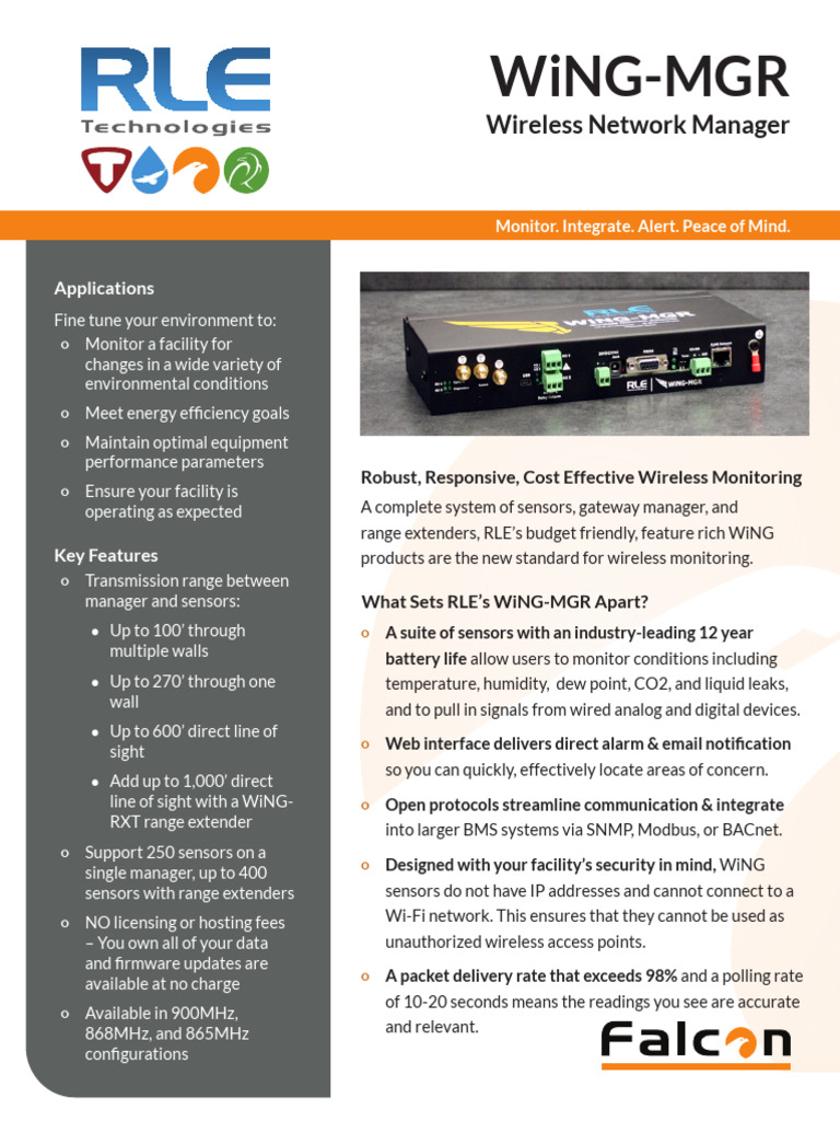 RLE WiNG-MGR: Secure Wireless Monitoring | PDF | Computer Network ...