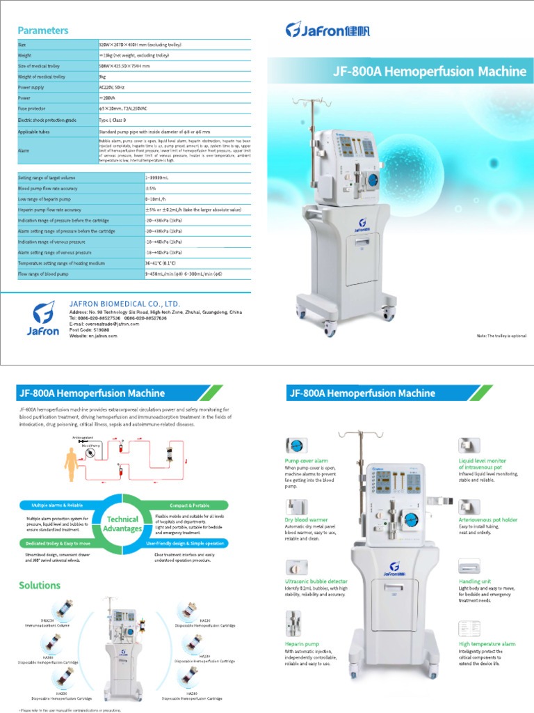 2.1.13 JF-800A Hemoperfusion Machine-20201221 | PDF