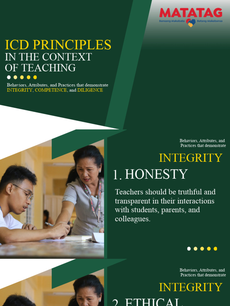 ICD For Summit | PDF | Teachers | Integrity