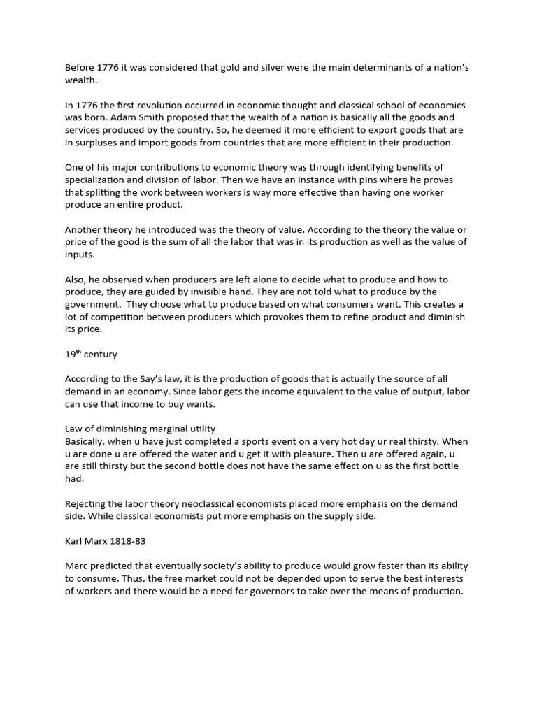 econs exercise 2 | PDF | Economics | Value (Economics)