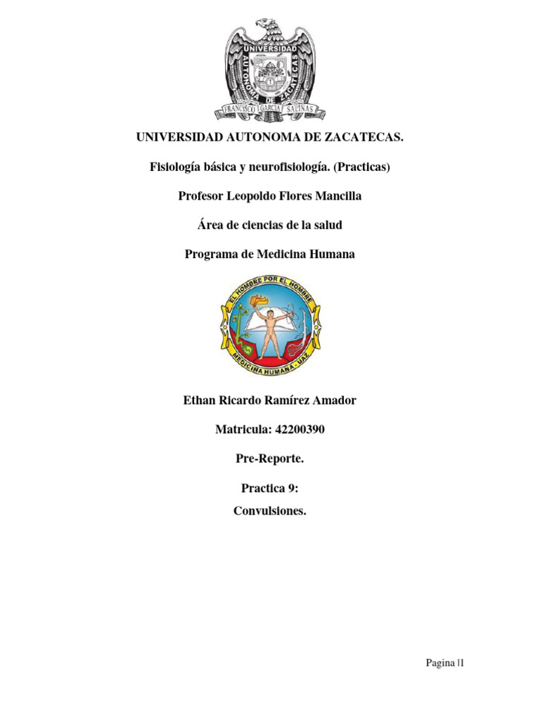 Prereporte Pract. 9 Fisio | PDF | Sinapsis | Neurona