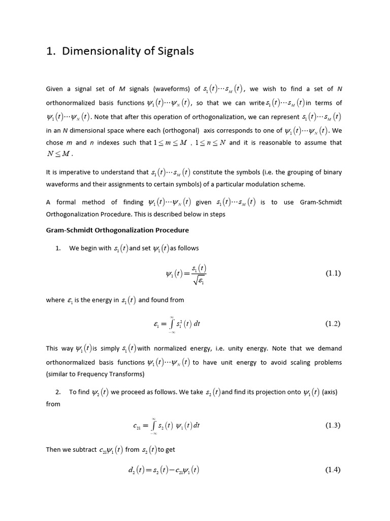 Ece376 Dimensionality Of Signals Ask Psk Qam Fsk Pdf Modulation Telecommunications Engineering