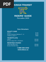 Sunbeam Bus Timetable via King's Highway | PDF