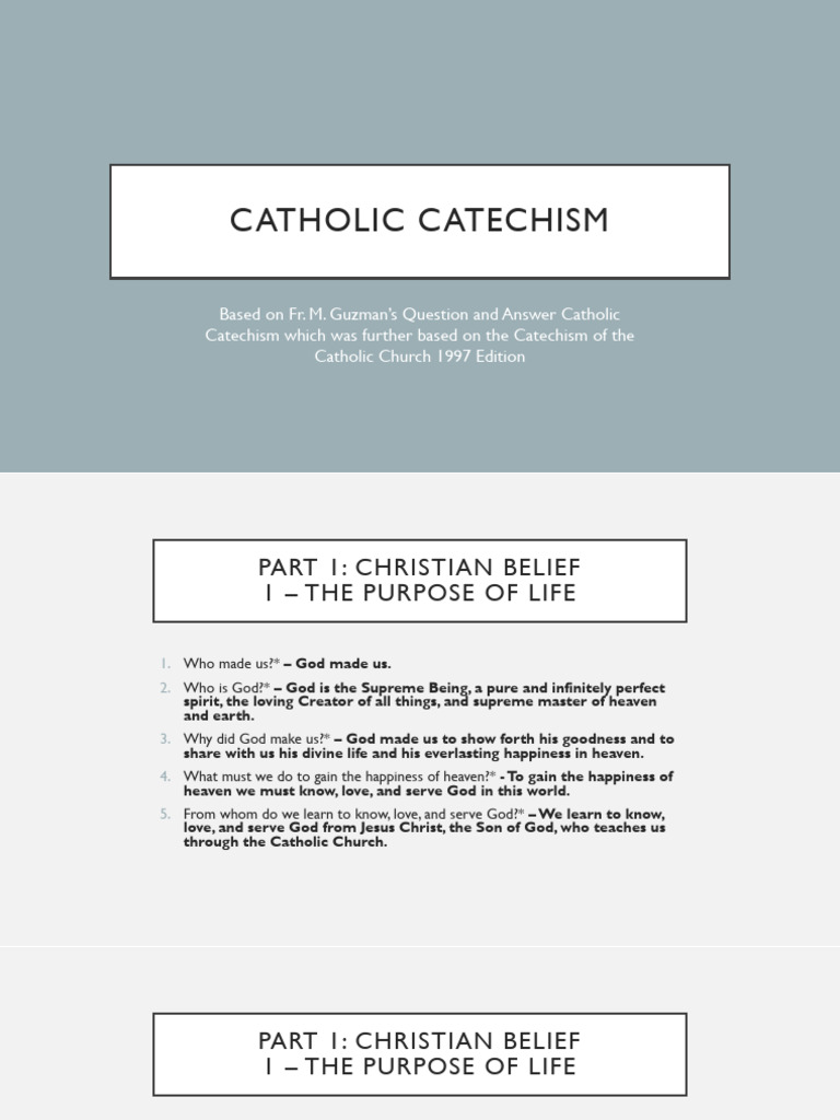 Catechism-1-2 | PDF | God The Father | God