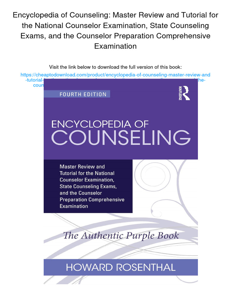 Encyclopedia of Counseling: Master Review and Tutorial for the National ...