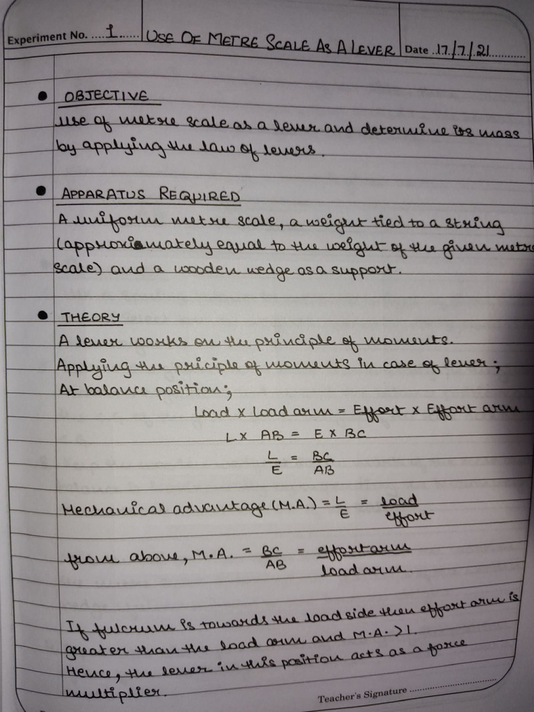 Physics Experiment 1 | PDF