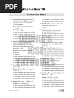 Assertion and Reasoning Questions Class 6 | PDF | Ratio | Mathematical ...