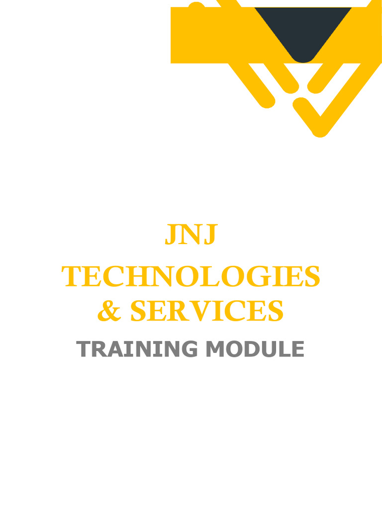 JNJ Technologies & Services Training Module New | PDF | Payments ...