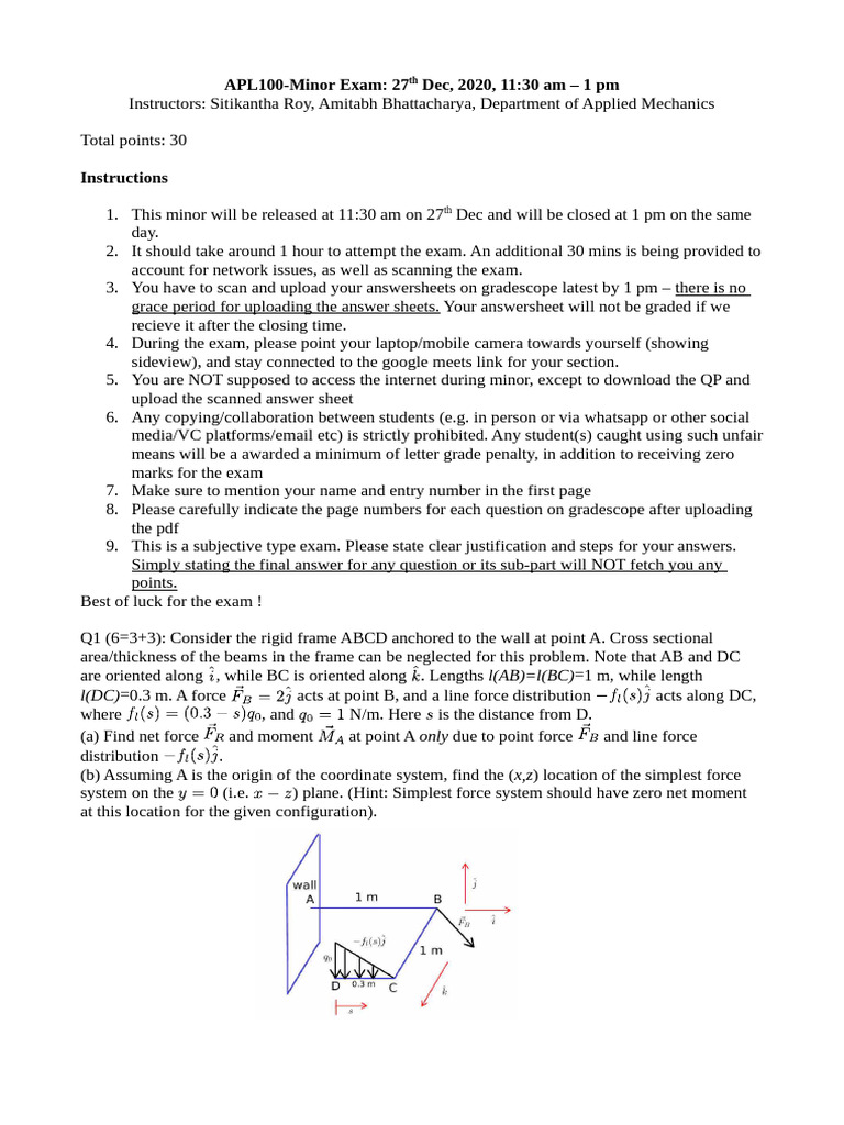 Minor 1 | PDF | Acceleration | Force