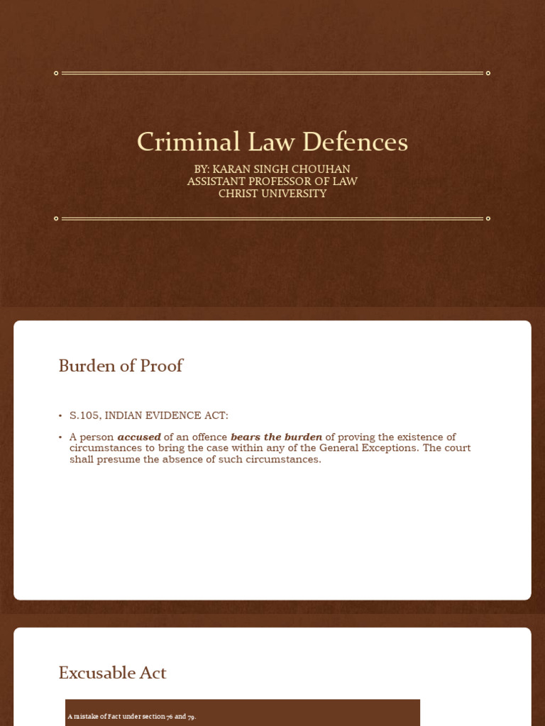 Criminal Law Defences | PDF | Insanity Defense | Vicarious Liability
