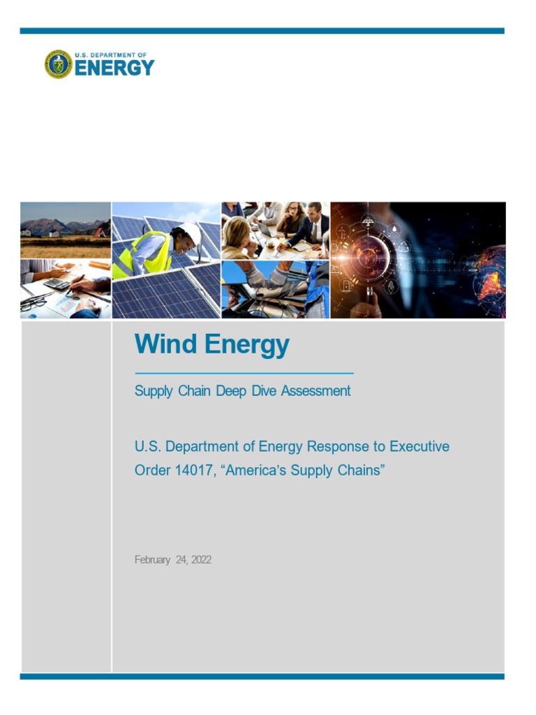 Wind Energy Supply Chain Assessment | PDF | Wind Power | Climate Change ...