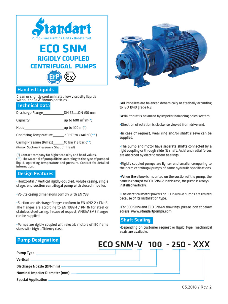 Eco SNM Catalogue Eng | PDF | Pump | Stainless Steel