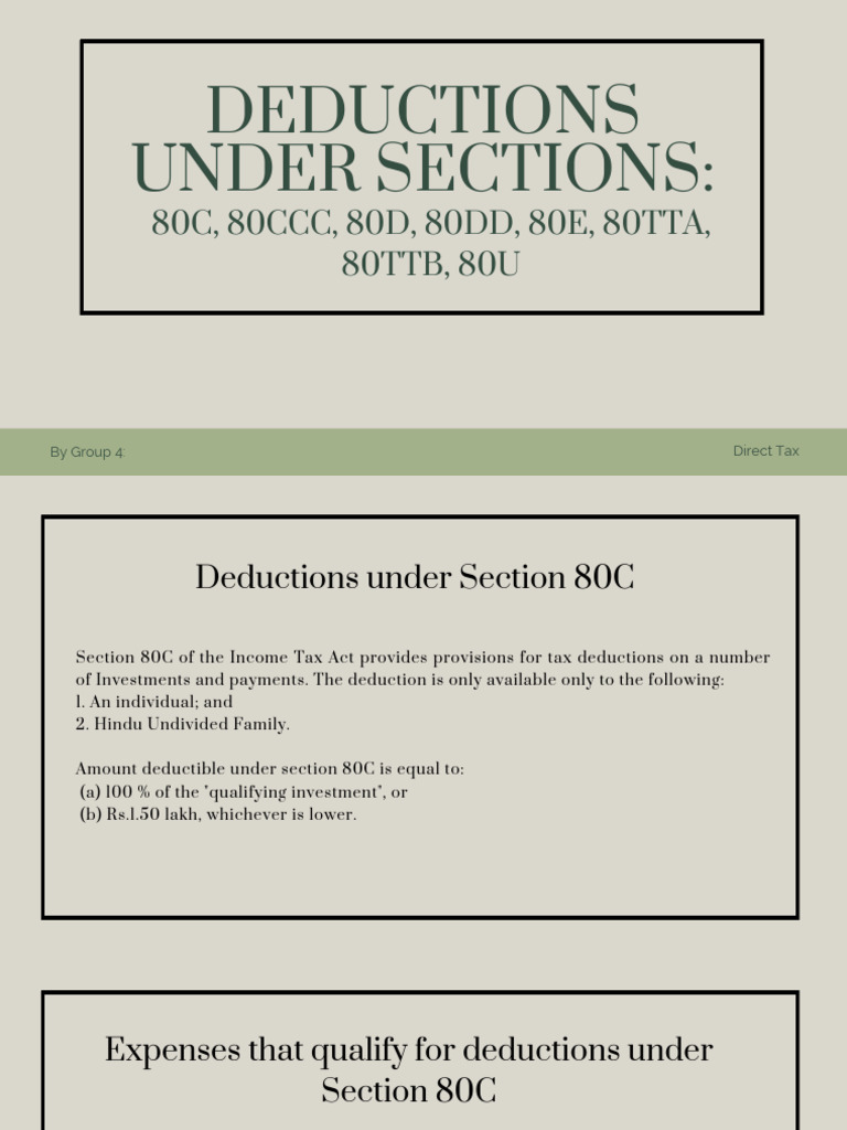 Group 4 - SLE PPT | PDF | Tax Deduction | Taxes