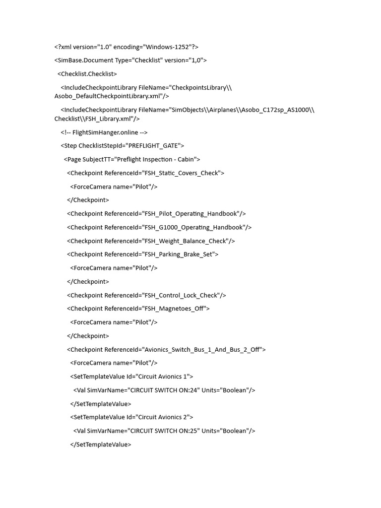 Checklist Original 172-Mar24 | PDF