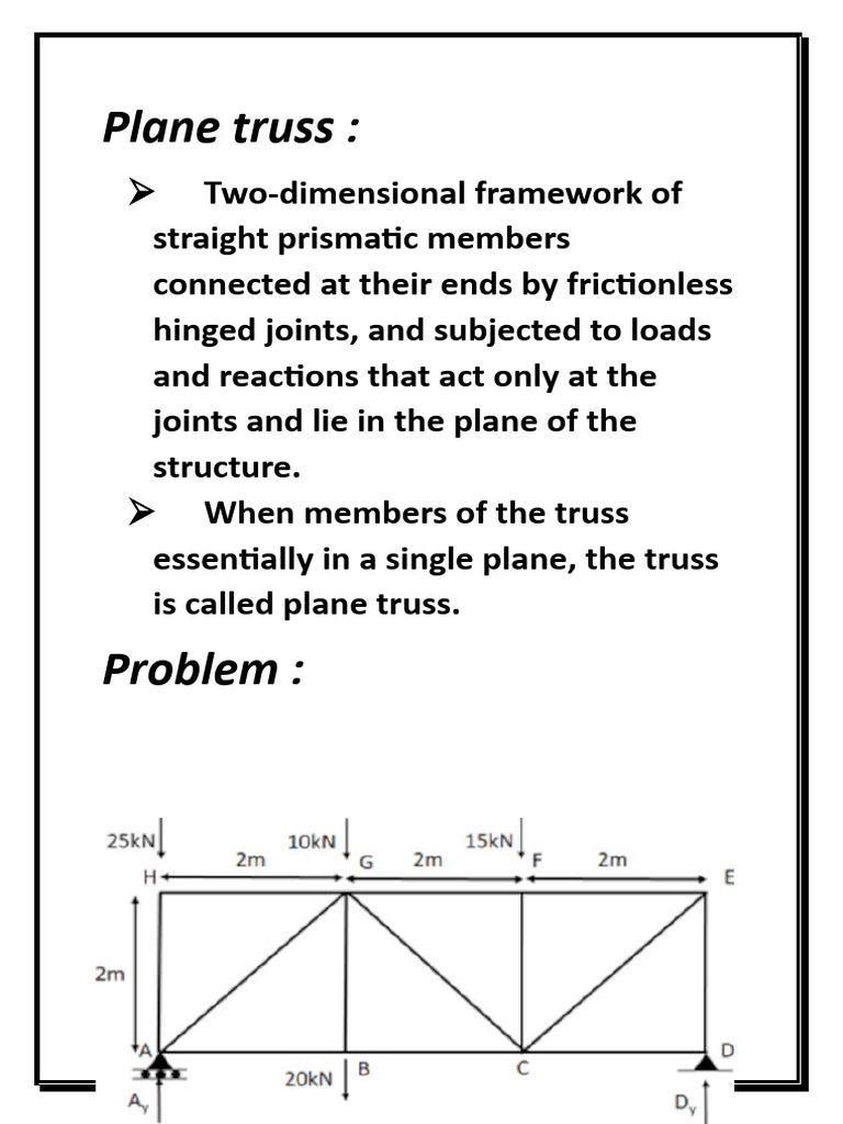 023plane Truss | PDF