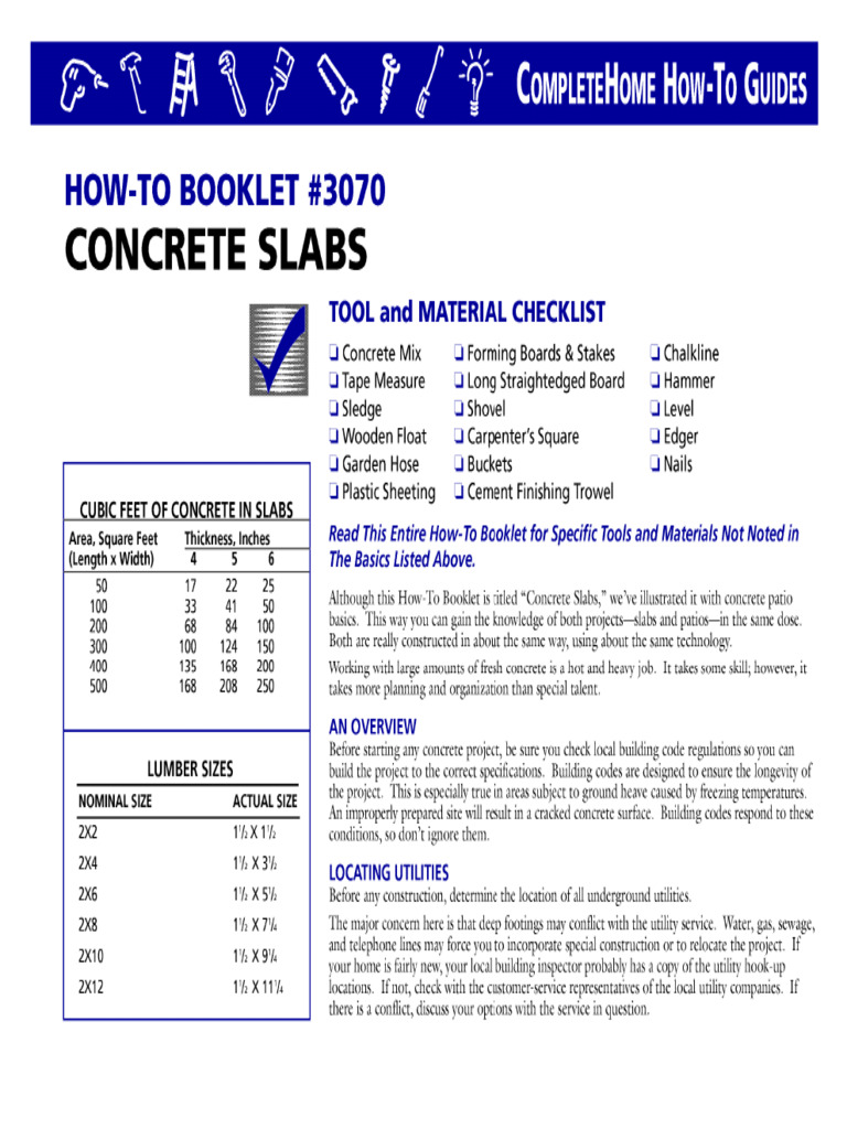 Concrete Slabs | PDF