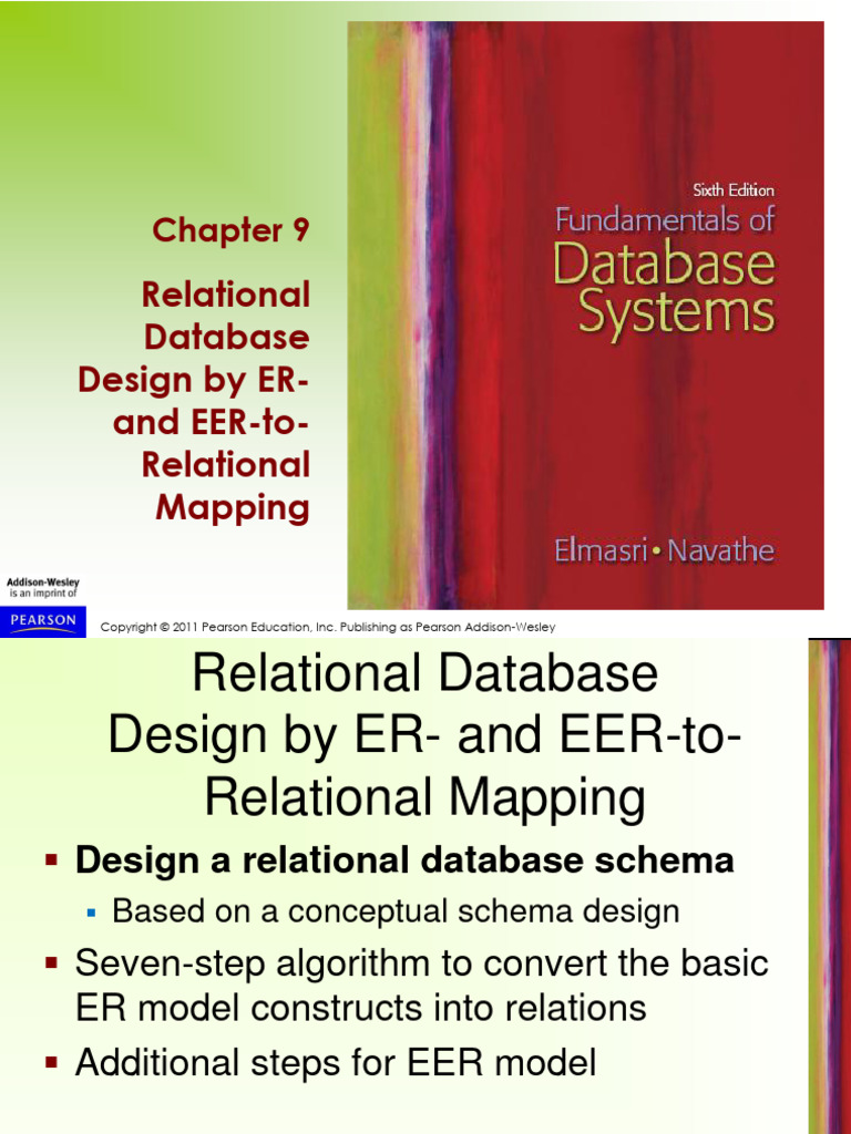 FDS - C9 - Relational Database Design by ER - and EER-to-Relational ... FDS - C9 - Relational Database Design by ER - and EER-to-Relational ...