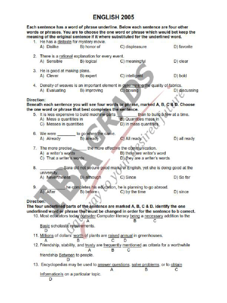 Ned Past Paper Complete 2005-2018 JPG 2020 | PDF
