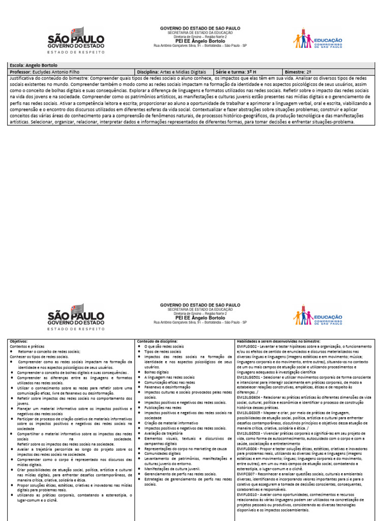 3 Anos - ARTE - GUIA DE APRENDIZAGEM - 2 BIMESTRE - 2024 | PDF ...