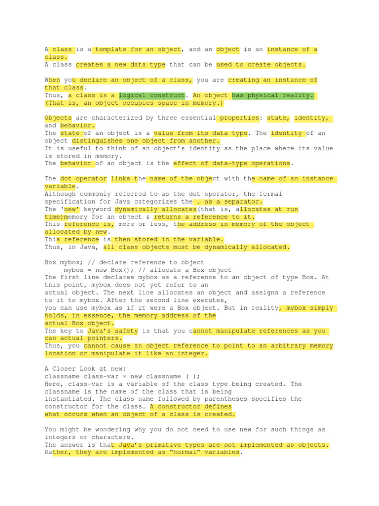Oops Pdf Class Computer Programming Method Computer Programming