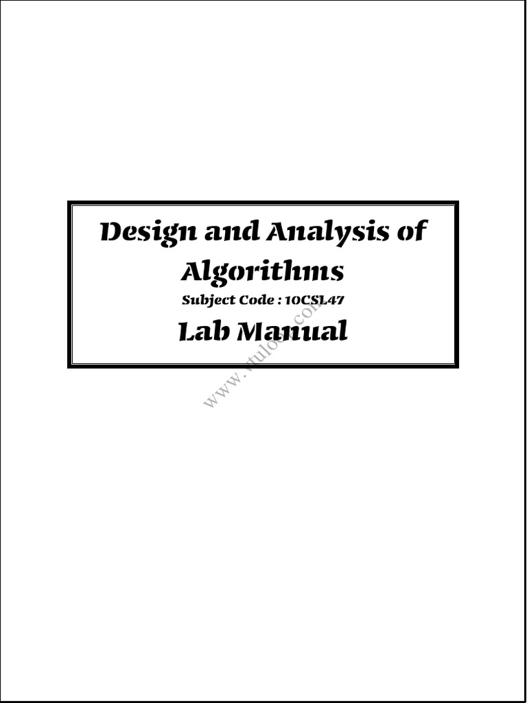 ADA Lab Programs (WWW - Vtuloop.com) | PDF | Computer Programming ... ADA Lab Programs (WWW - Vtuloop.com) | PDF | Computer Programming ...