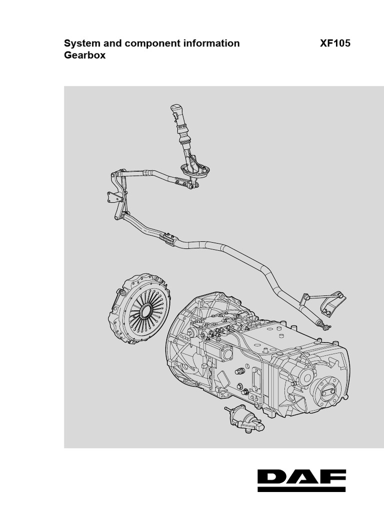 DAF XF 105 Manual Gearbox Overview | PDF | Manual Transmission | Motor ...