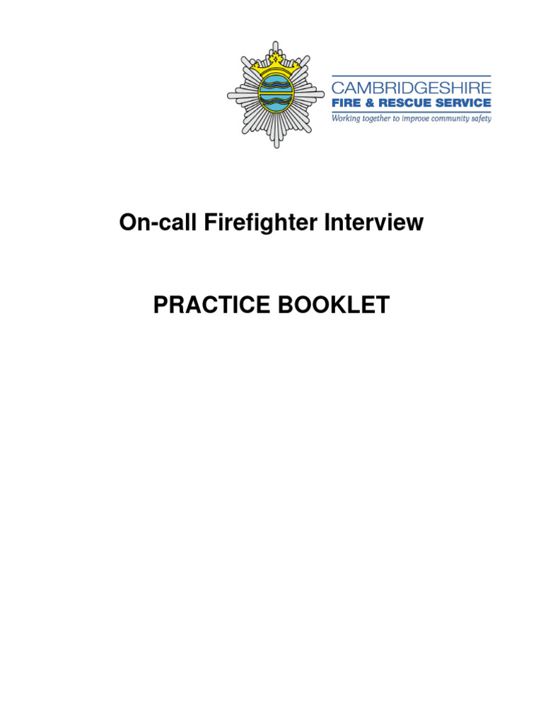 On-call Firefighter Interview Guide | PDF | Experience | Interview