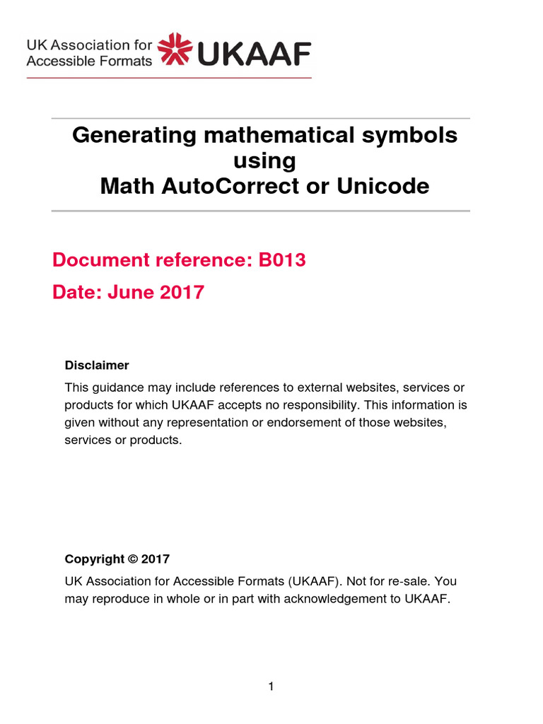 Math Auto Correct | PDF | Letter Case | Microsoft Word